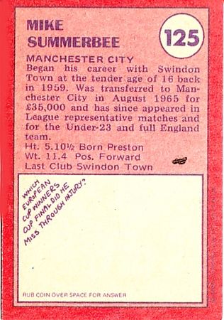 MIKE SUMMERBEE – City Til I Die