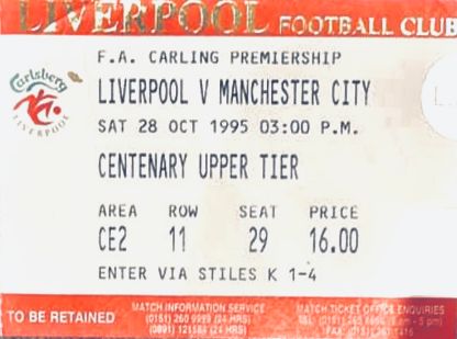 Liverpool v Manchester City 1995/96 – City Til I Die