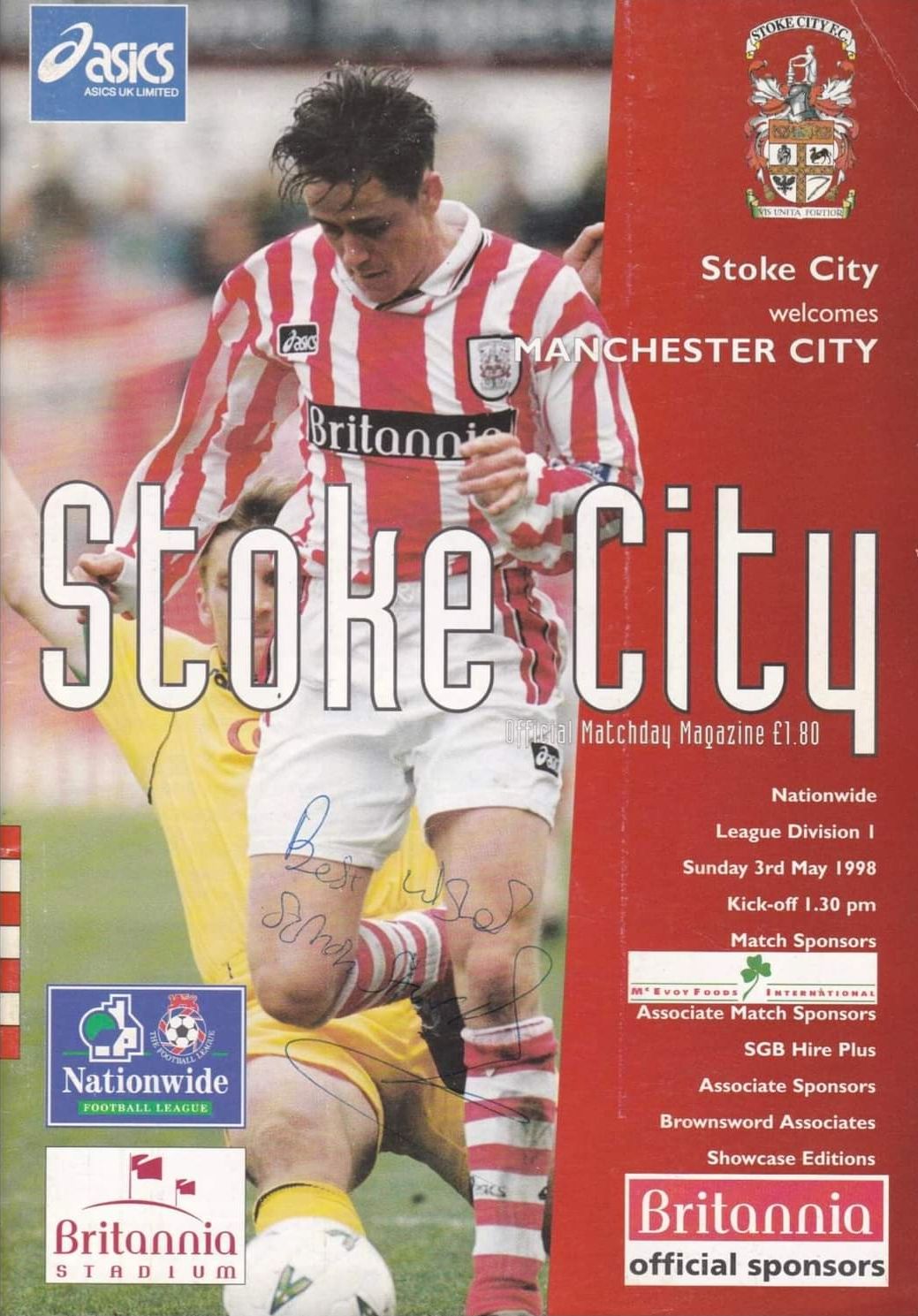 Stoke City v Manchester City 1997/98 – City Til I Die