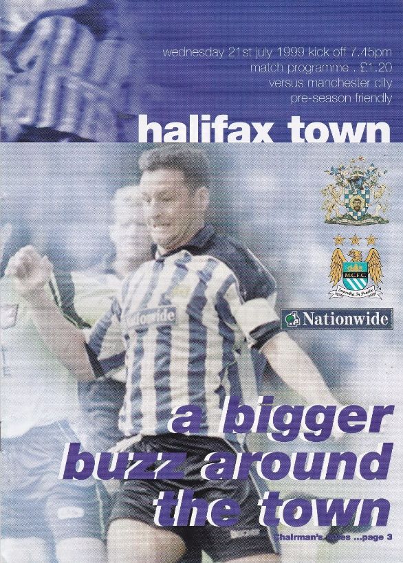 Halifax Town v Manchester City friendly 1999/2000 – City Til I Die
