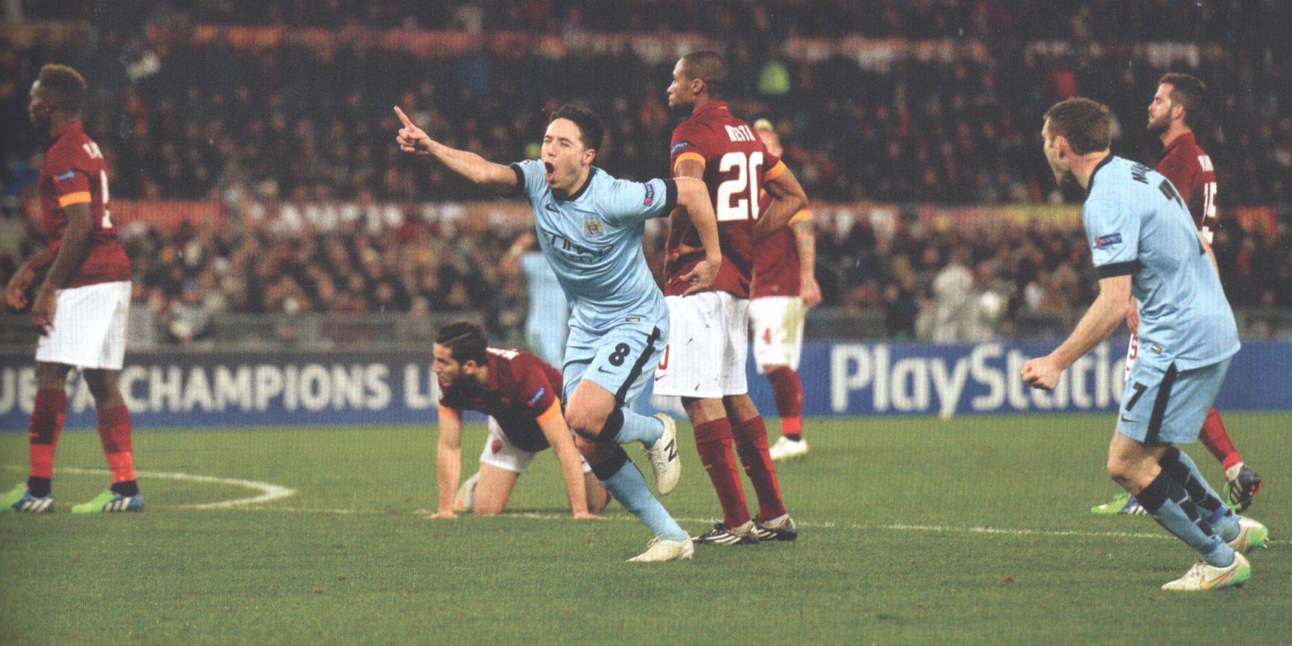 A S Roma v Manchester City UEFA Champions League Group E Match 6 2014/ ...