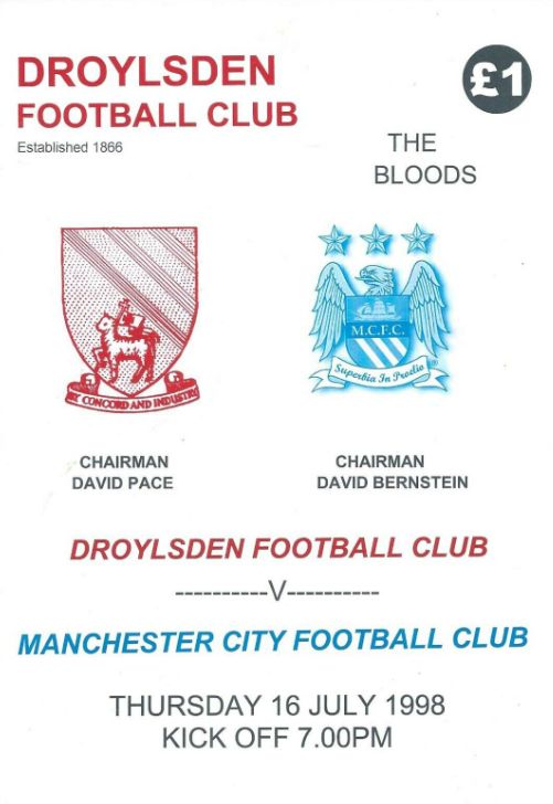 Droylsden v Manchester City Friendly 1998/99 – City Til I Die