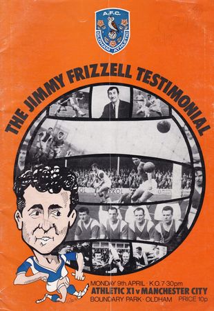 Oldham Athletic XI v Manchester City Jimmy Frizzell Testimonial 1972/73 ...