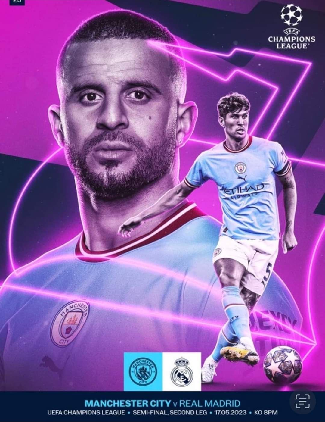 Manchester City v Real Madrid UEFA Champions League Semi-Final 2nd Leg ...